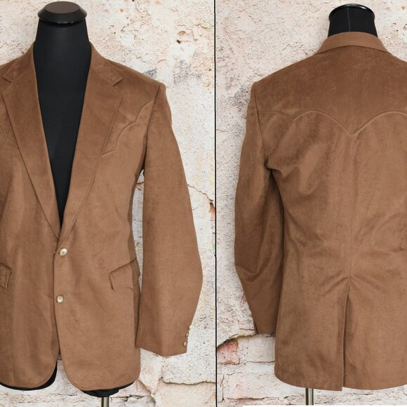Circle S | Suits & Blazers | Vintage Mens 7s Circle S Brown Suede ...